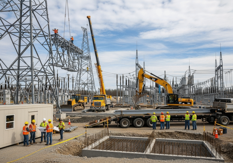 Substation Construction & Upgrades – Secure Wave Technologies